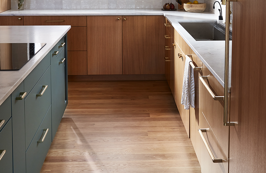 Verde Comodoro cabinets highlight Kitchen Renovation | FENIX